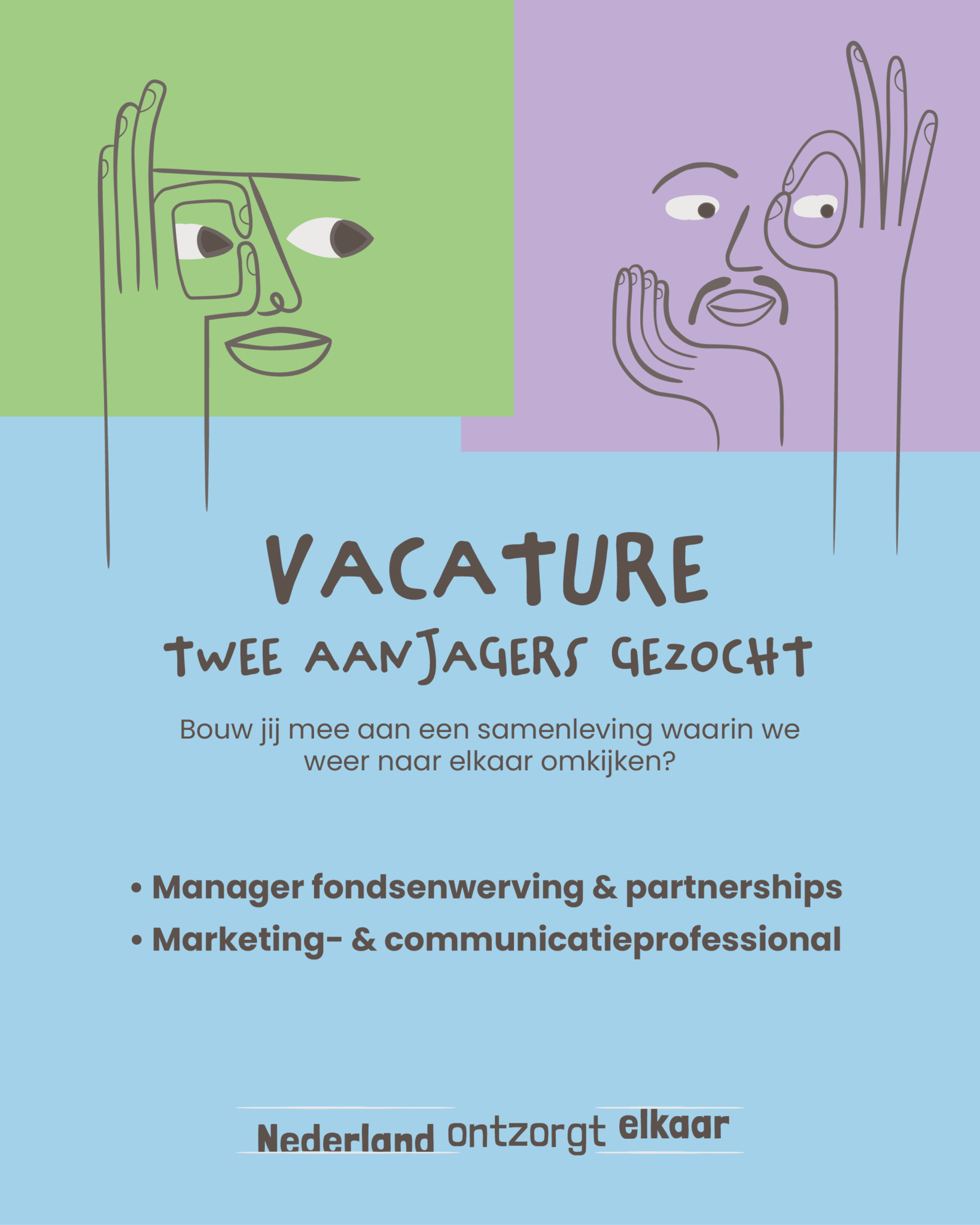 Vacature: Stichting Nederland ontzorgt elkaar zoekt twee aanjagers ...
